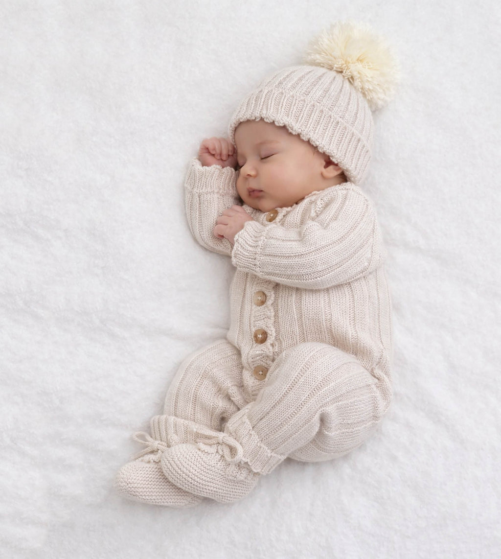 Mila Oatmilk Jumper Set Options – Olive and Cradle